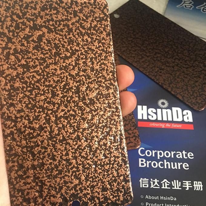 Brown Color Hammer Tone Textured Powder Coat With Super Weather Resistant