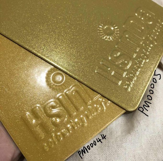 Gold Color Solid Industrial Powder Coating Metallic And Clear