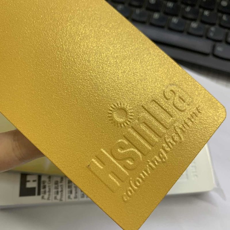 Smooth Surface Chrome Gold Color Polyester Powder Coating For Metal ...