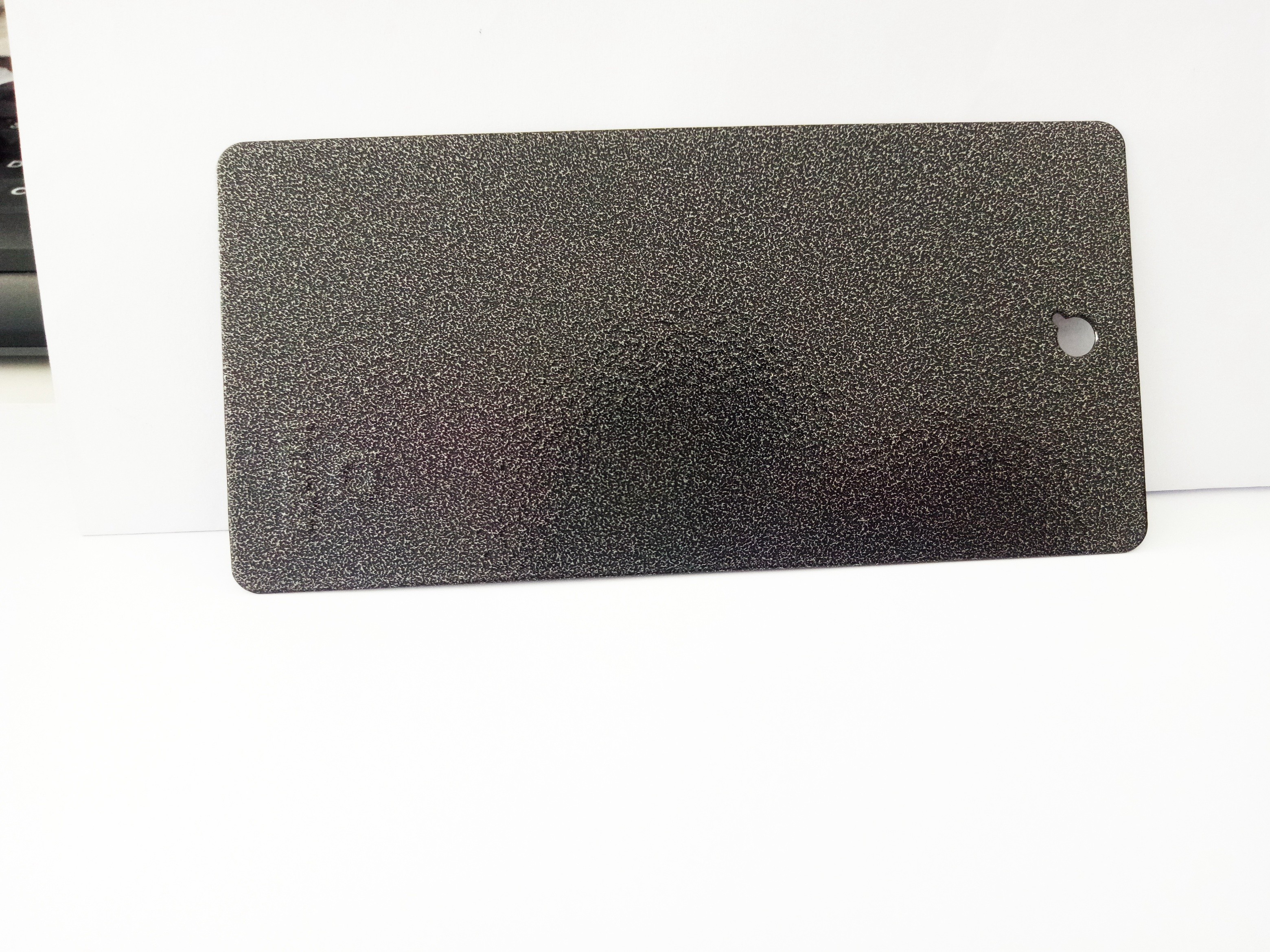 Electrostatic Epoxy Polyester Powder Coating Black Base Silver Pattern