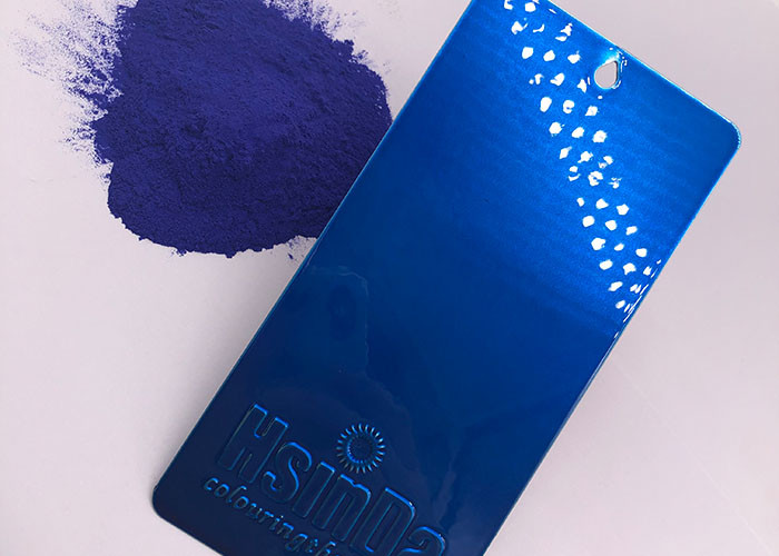 Candy Bule Color Epoxy Polyester Custom Powder Coating Paint For Car Wheel