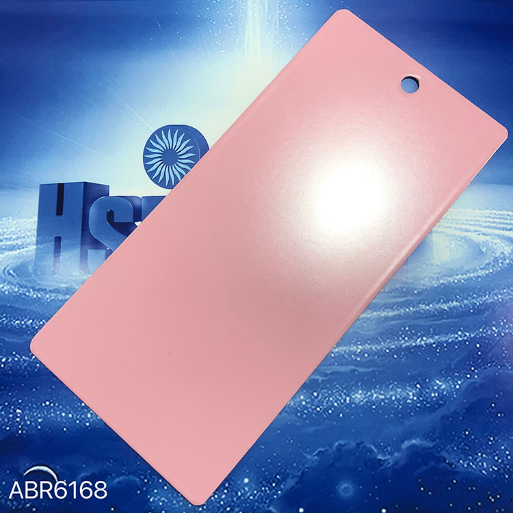 Baby Pink Color Semi Gloss Polyester Powder Coating Paint Metal ...